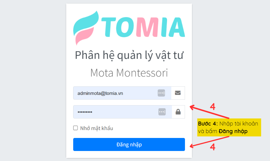 [Web] - Giới thiệu Phân hệ quản lý vật tư TOMIA - Tomia